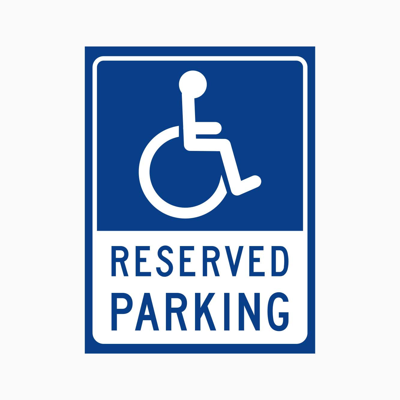 Disabled Reserved Parking Signs | High Visibility & Durable | GET SIGNS ...