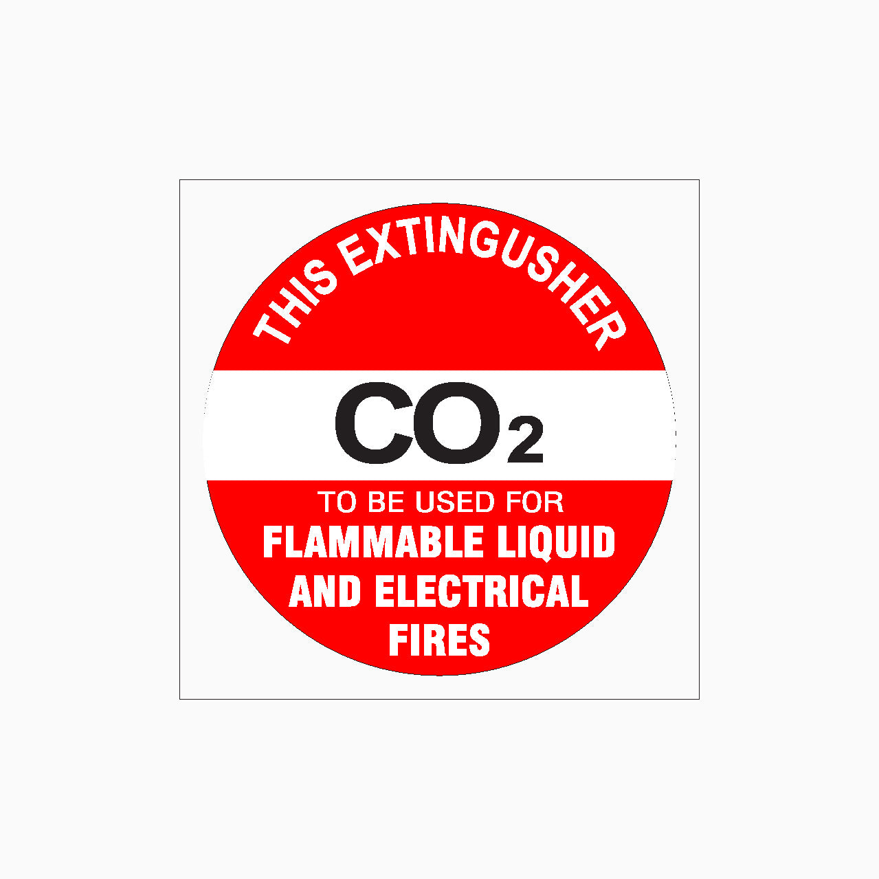 This Extinguisher CO2 Sign – Get signs
