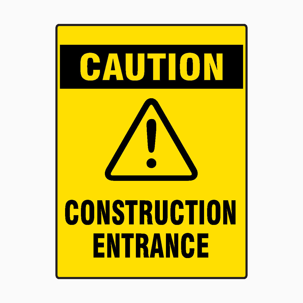 CONSTRUCTION ENTRANCE SIGN