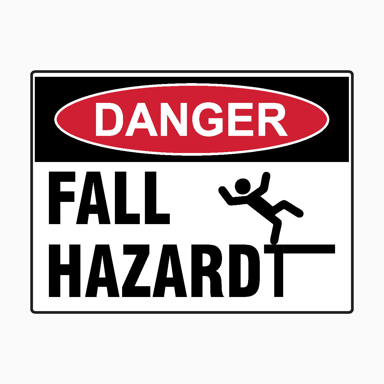FALL HAZARD SIGN – Get signs