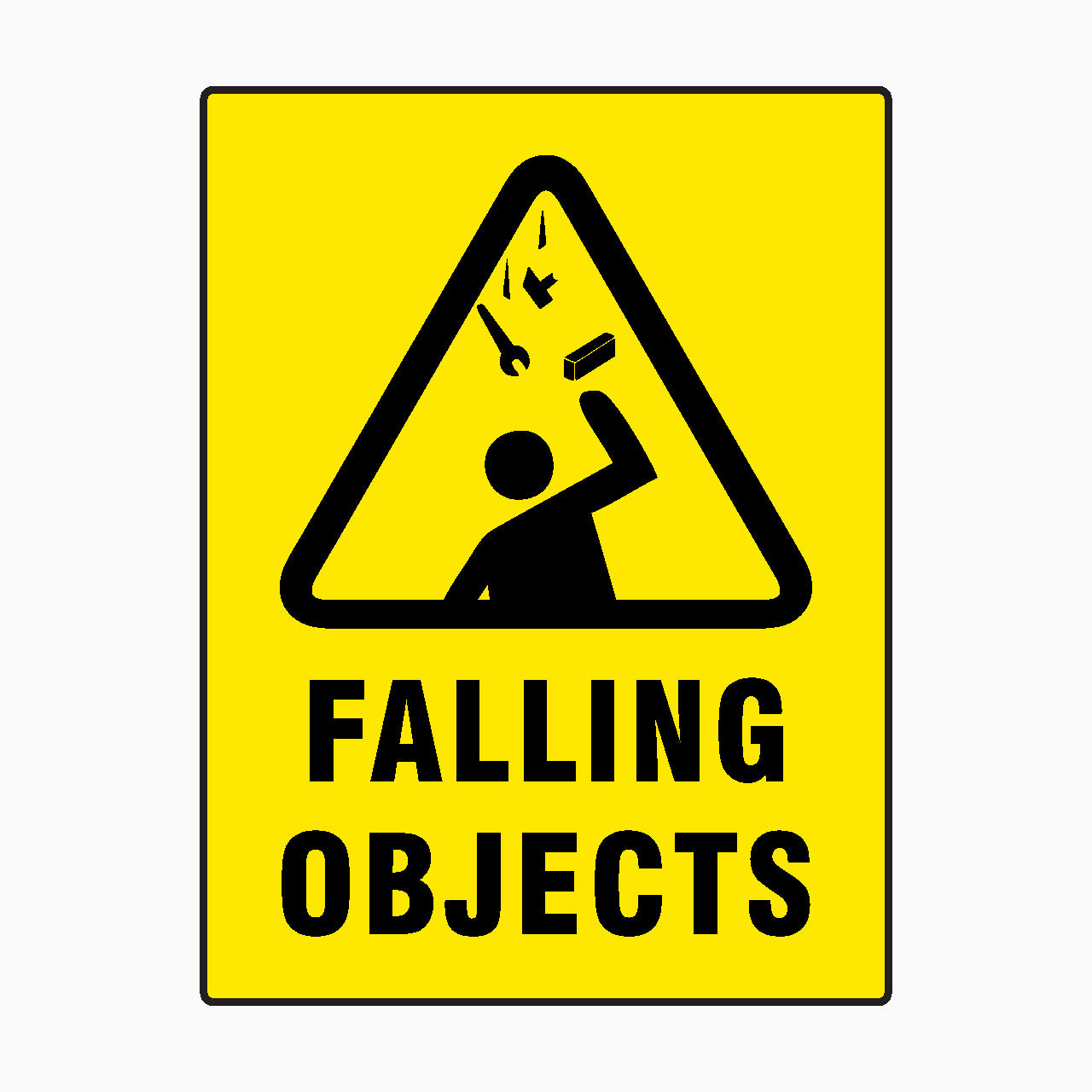 Buy Durable Falling Objects Signs For Workplace Safety Get Signs Australia Get Signs