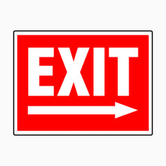 Shop our EXIT Sign with Left Arrow for safety. – Get signs