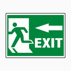 Shop our EXIT Sign with Left Arrow for safety. – Get signs