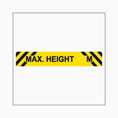 Custom Overhead - Maximum Height Sign – Get signs